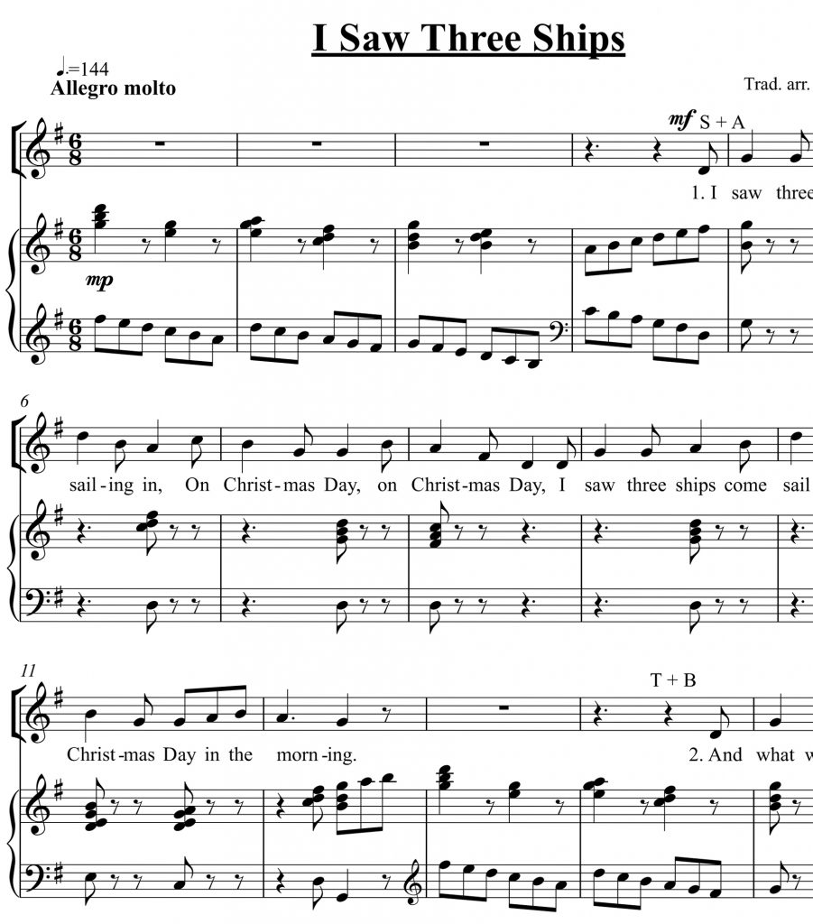 I saw three ships | Nicholas Brown